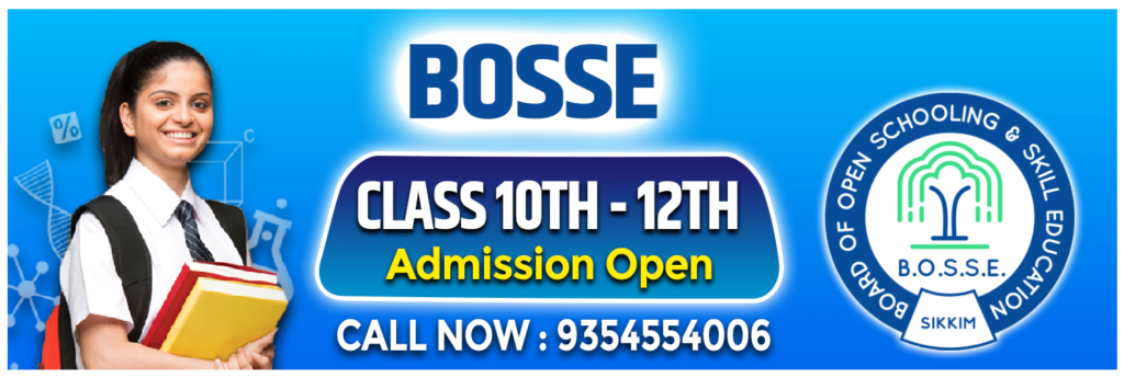 BOSSE Admission For Class 10 & 12 Open Now