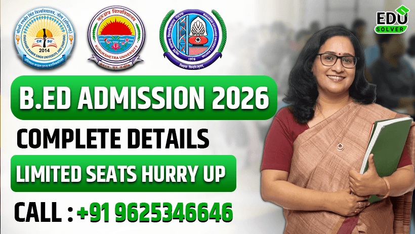 B.Ed Course Details 2026 – Admission, Syllabus & Career